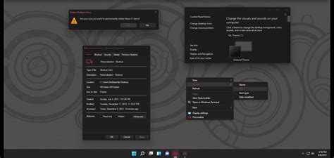 After Dark Red V6 Theme For Windows 11 Enable Windows Theme Customization
