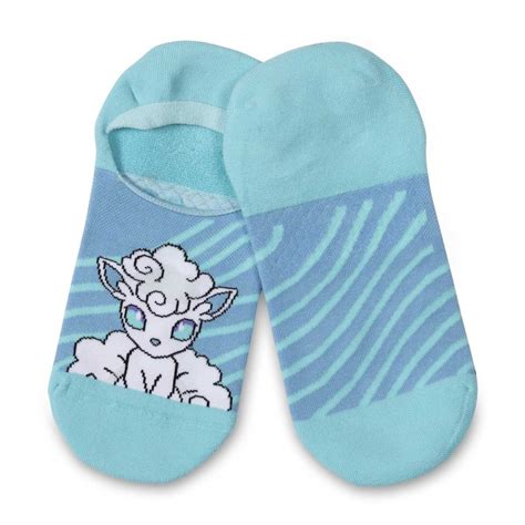 Vulpix Alolan Vulpix Eevee No Show Socks Pairs One Size Adult Pok Mon Center Official