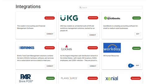 Workday Connection Page