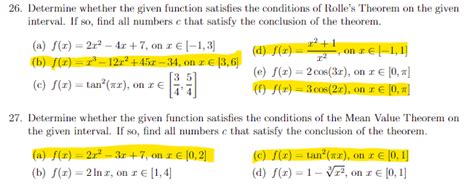 Solved 26 Determine Whether The Given Function Satisfies