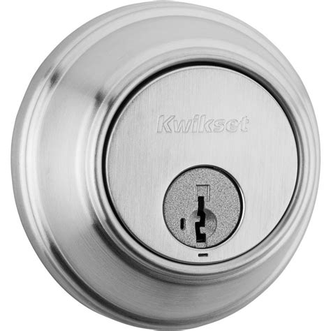 Kwikset 816 Series Satin Chrome Single Cylinder Key Control Deadbolt Featuring Smartkey Security