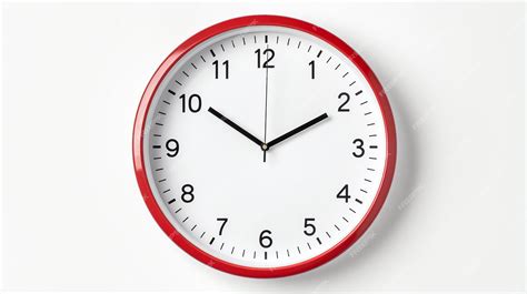 Premium Ai Image A Clock With A Red Frame
