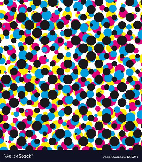 Cmyk Halftone Dot Pattern Royalty Free Vector Image