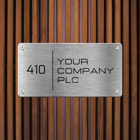 Personalized Small Metal Name Plates Office Nutcase