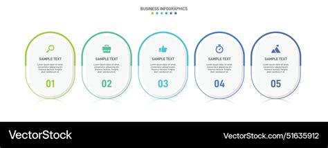 Horizontal Progress Bar Featuring Arrow Shaped Vector Image