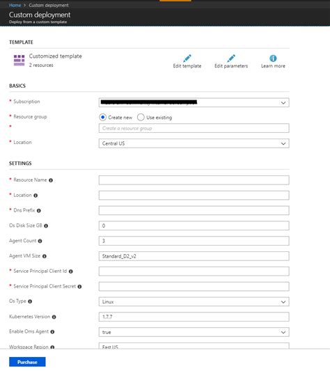 Kubernetes How To Create An Azure Aks Service Through Arm Template Stack Overflow