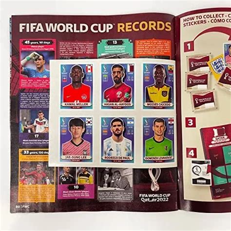 2022 Panini Fifa World Cup Stickers Mega Starter Pack Album 50