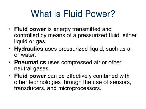 Ppt Fluid Power Powerpoint Presentation Free Download Id352530