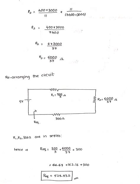 [solved] calculate the equivalent resistance req of the circuit 100