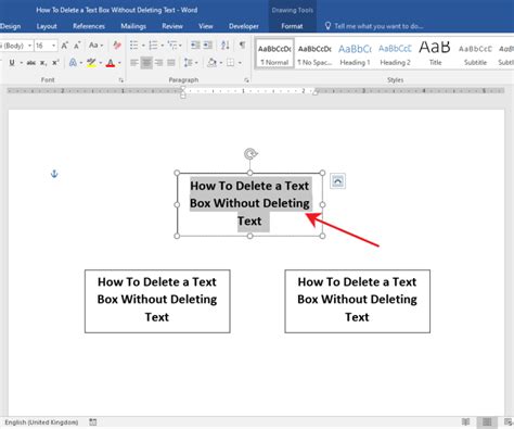 How To Delete Text Box In Word Without Deleting Text OfficeBeginner
