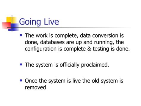 Implementation Life Cycle PPT