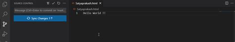 Learn Git Clone Commit Sync And Push Changes Using Visual Studio Code