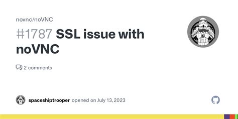 Ssl Issue With Novnc Issue Novnc Novnc Github