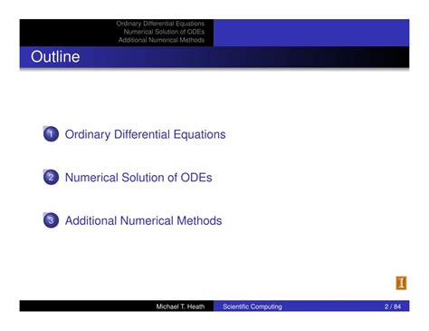 Pdf Ordinary Differential Equations Numerical Solution Of Odes Dokumen Tips