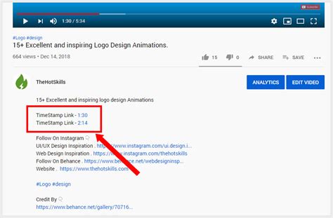 How To Add YouTube TimeStamp Links In Video Description