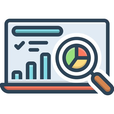 Data Analysis Analytics Chart Report Dashboard Presentation Icon