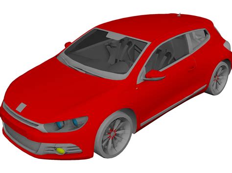 Volkswagen Scirocco 3d Model 2009 3dcadbrowser