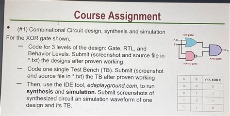 Solved Course Assignment Combinational Circuit Design Chegg