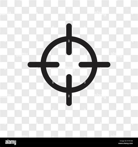 Target Vector Icon Isolated On Transparent Background Target
