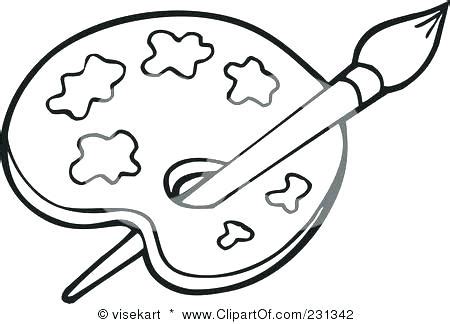 Paintbrush Coloring Page At Free Printable Colorings