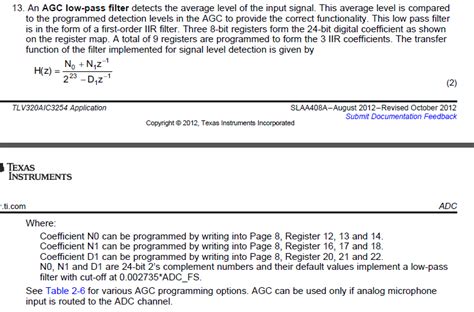 TLV AIC LOW PASS Audio Forum Audio TI E E Support Forums