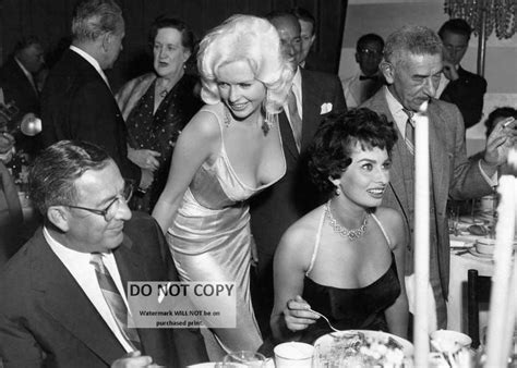 Sophia Loren And Jayne Mansfield 1957 Party Photo Etsy Sofia Loren