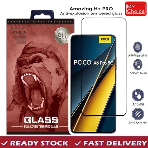 Mychoice Tempered Glass For Poco X7 Pro Poco X6 Pro 5g Poco X5 Pro 5g