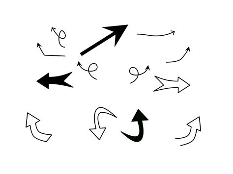 Arrow Drawing Set 18871963 Png