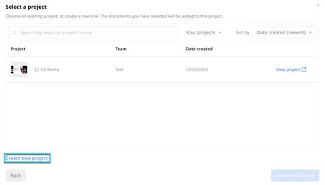 Create A Project In Content Automation Smartsheet Learning Center