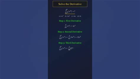 Solve The Simple Derivative Derivatives Maths Youtube