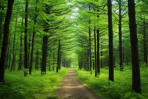 키 큰 나무로 가득 찬 울창한 녹색 숲을 통과하는 길 강원도 국내여행 나무 배경 일러스트 및 사진 무료 다운로드 Pngtree