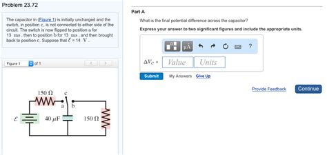 Solved Problem 23 72 Part A The Capacitor In Figure 1 Is Chegg Com
