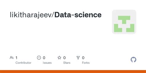 Github Likitharajeev Data Science