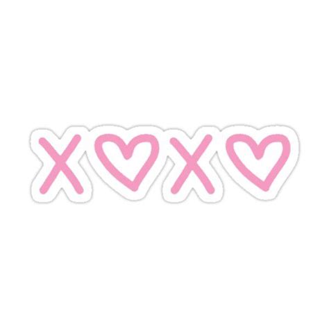 Cute Xoxo Sticker Decorate Your Accessories With Style