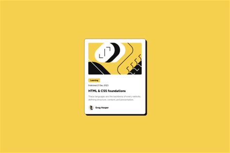 Frontend Mentor Blog Preview Card Using Tailwindcss Coding Challenge