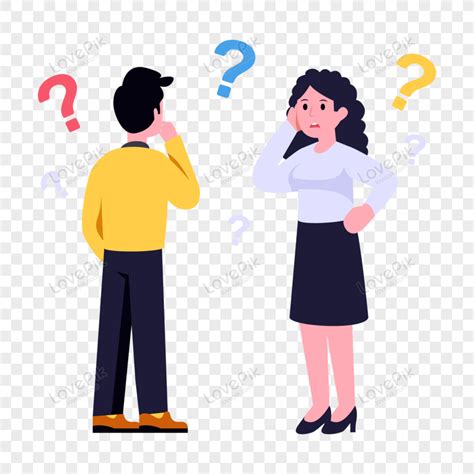 물음표가있는 사람 Png 일러스트 무료 다운로드 Lovepik