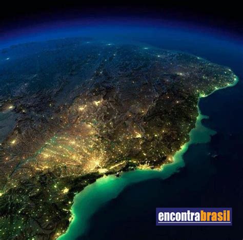 Brazil At Night A View From Space Brasil Visto Do Espaço Fotos Do