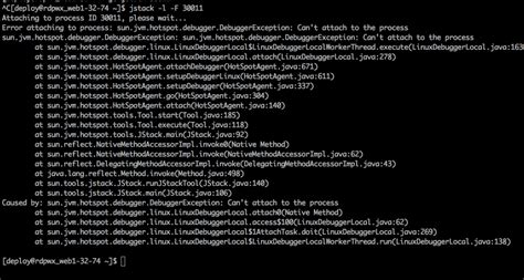 service jvm hang unable to print stack information stack overflow