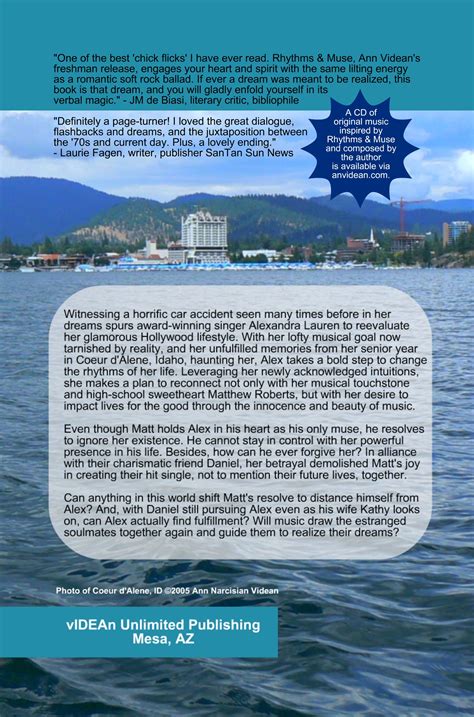 Rhythms And Muse Novel Ann Narcisian Videan Book Shepherd Editor Author