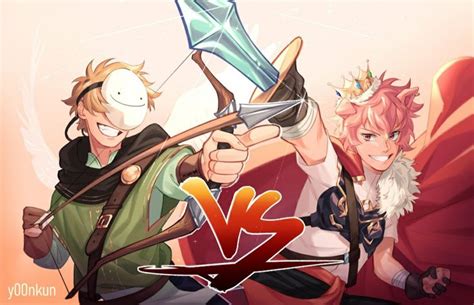 Technoblade Vs Dream In 2025 Dream Art Minecraft Fan Art Youtube Art