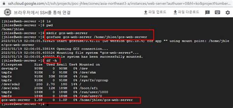 GCSFUSE를 이용한 Cloud Storage NAS 구성 MOCOCO