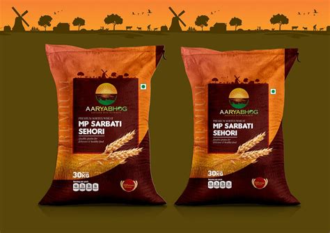 Premium Wheat Packaging Design Aaryabhog Expand Buzz Medium
