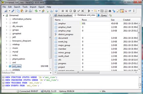 รายชื่อโปรแกรมที่ใช้ทำงานกับฐานข้อมูล mysql know2pro เรียนรู้สู่การ