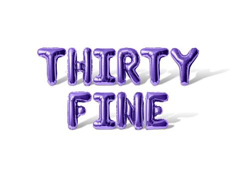 Letter Balloons Thirty Fine 16 Inch Alphabet Letters Foil Mylar