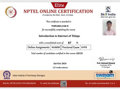 Internetofthings Nptel Continuouslearning Engineeringjourney Thiruselvan K