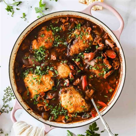 Best Chicken Coq Au Vin Recipe Lenas Kitchen