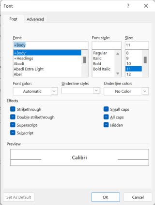 How To Change Font Size In Outlook