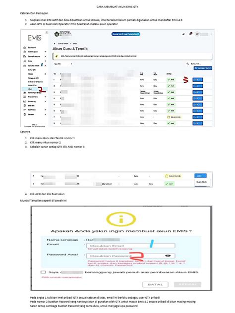 Cara Membuat Akun Emis Gtk Dan Masuk Serta Mempelajari Menu Di Akun Gtk