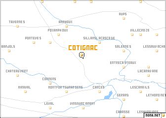Cotignac France Map
