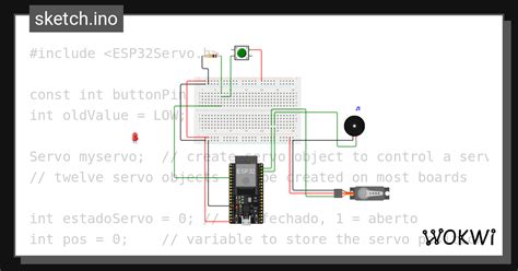 Lock Door Wokwi Esp32 Stm32 Arduino Simulator